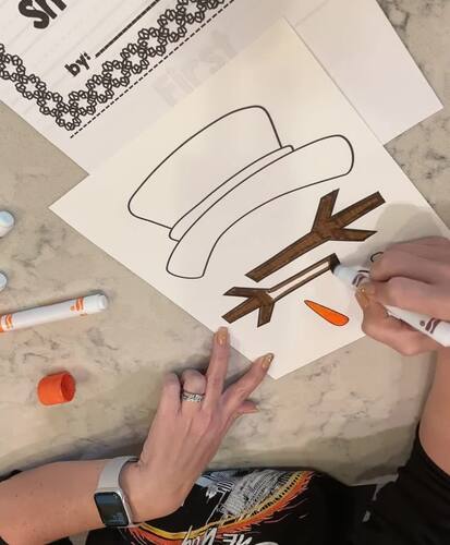 How to Build a Snowman - How To Writing & Craft by Chalkboard Chatter