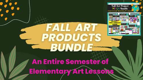 Fall Art Project Bundle | Autumn Art Projects by Down in the Art Room