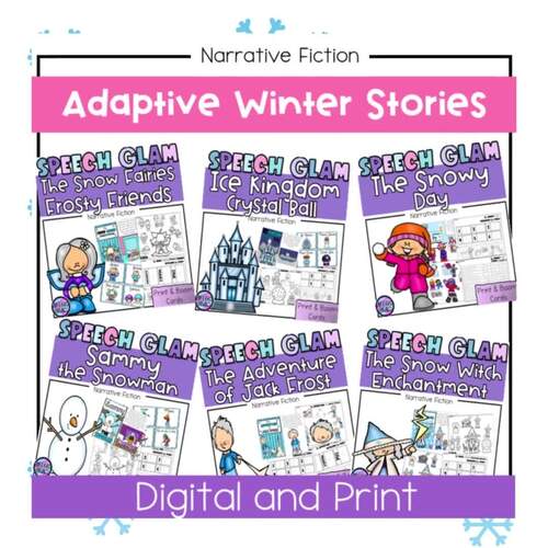 The Snowy Day Adaptive Story (Boom Cards Included!) by Speech Glam