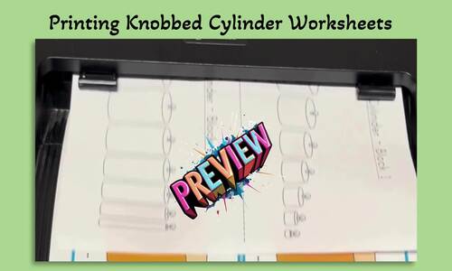 Montessori Sensorial Knobbed Cylinders Worksheets – Size Comparison ...