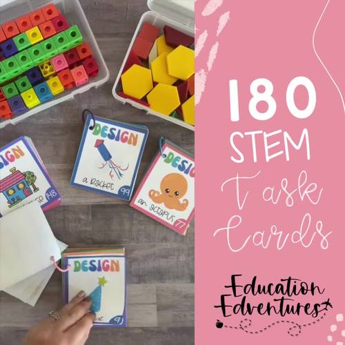 STEM Task Cards - Makerspace Building & Design Challenge Morning Tubs ...