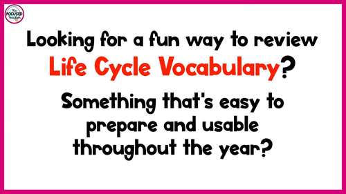 Plant and Animal Life Cycles | Metamorphosis Science Vocabulary Puzzles