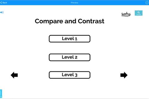 Compare and Contrast Boom Cards and Language Activities by Speechy Things