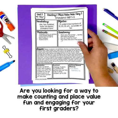 1st Grade Counting to 120 Worksheets Games Place Value Comparing Numbers