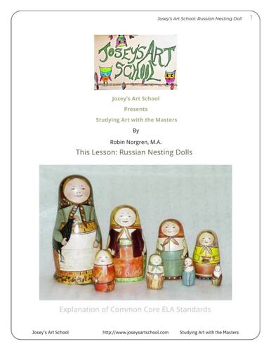 Matryoshka Russian Nesting Dolls Art Project History Lesson | TPT