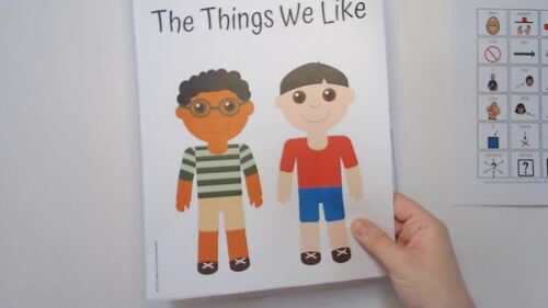 AAC Core Vocabulary I LIKE – “The Things We Like” Booklet and Visuals