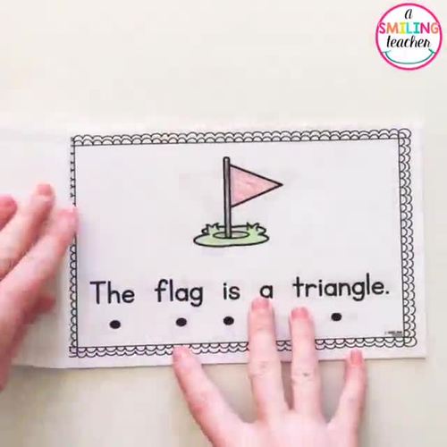 2D Shape Books Emergent Readers (Interactive) by A Smiling Teacher