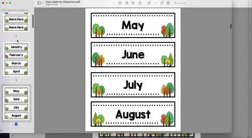 Classroom Basics - West Coast Tree Themed - Alphabet/Numbers/SightWords ...