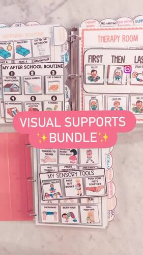 Visual Schedule Autism First Then Board with Visuals Daily Routine ...