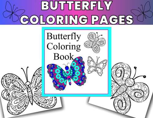 butterfly pattern coloring pages