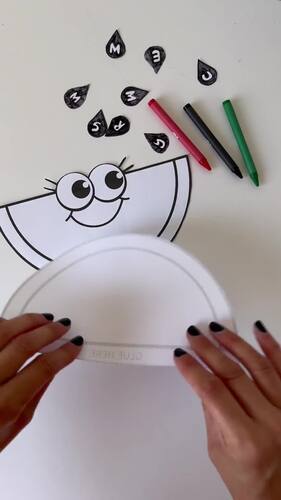 Watermelon Writing Craftivity- Watermelon name craft- All about my summer