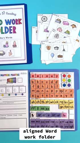 Word Work Folder: Multi-Sensory Orthographic Mapping with 215 Phonics ...