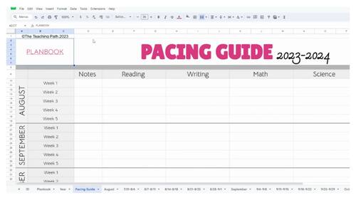 Digital Teacher Planner- Neutral Style- Google Sheets! Monthly & Weekly