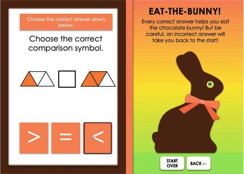 Easter Comparing Fractions Boom Cards Digital Math Game by Bright Minds ...
