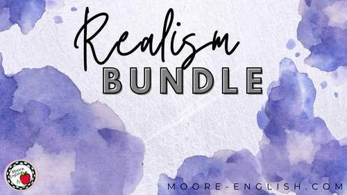 American Literary Realism Bundle (4 resources, 45 pags, 100+ questions)