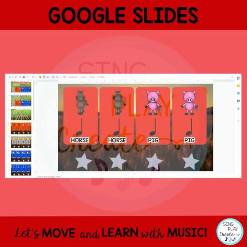 Farm Animals Rhythm Quarter Rest BUNDLE: Video, Games, Flash Cards ...