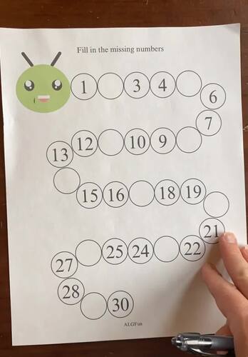 Missing Number And Letters 1-30 Number Matching ABC Letter Recognition ...