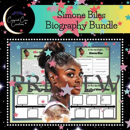 Simone Biles Biography: Informational Text, Bio & Timeline Graphic ...