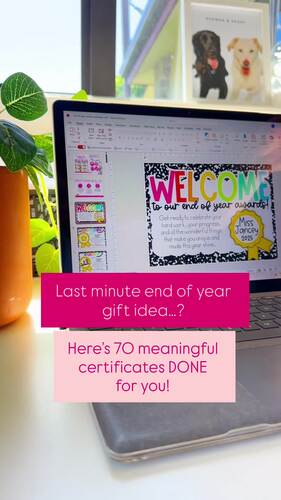 Low-prep End of Year Student Gift | Editable End of Year Certificate ...