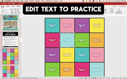 Spring Hidden Picture | Phonics Practice | Interactive Whiteboard ...