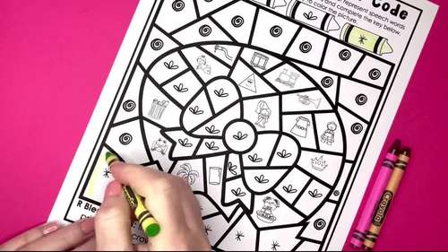 Easter Coloring Pages for Articulation by Ms Gardenia's Speech Room