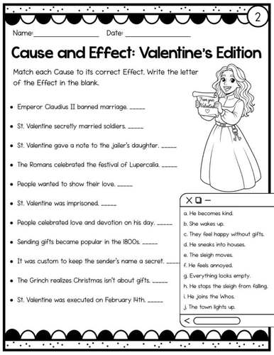 History of Valentine's Day ELA Activity Pack | Vocabulary & Sequencing
