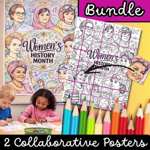 Womens History Month Collaborative Poster Bundle | Women in History 2 ...