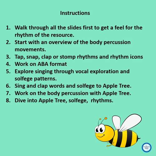 Digital Kodaly Inspired Bee Bee Bumble Bee, So and Mi, Titi, Ta | TPT