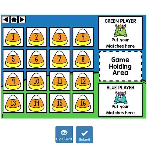 Halloween Vocabulary Memory Game Boom Cards by Logopedista Barbara Furcas