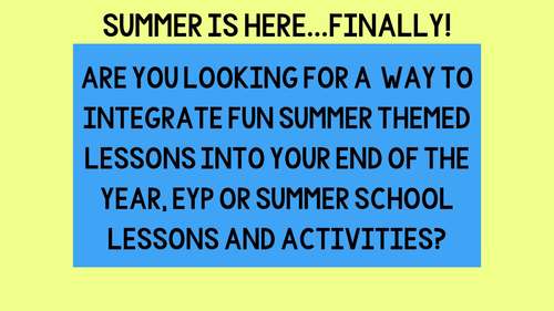 Summer Advertisements - Reading Store Flyers - Functional Text - EYP & ESY