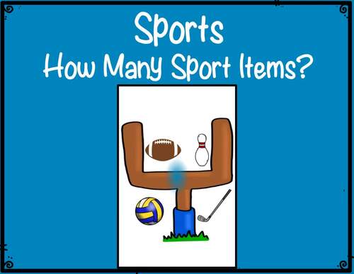 Sports Counting Games: How Many Sport Items? Numerals & Number Words