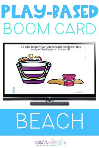 Ocean Speech Therapy Boom Card for Language l Play Based Activity