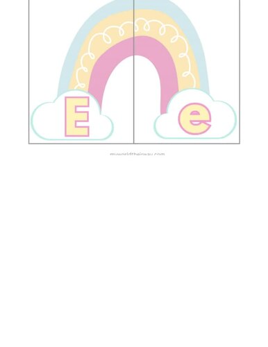 Alphabet FlashCards Uppercase & Lowercase Letter Matching for Preschool ...