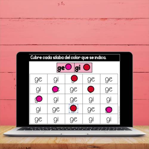 Letra G Sílabas Ge Gi Digital Seesaw Google Slides en español Letter g ...