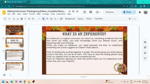 Making Inferences Worksheets | Thanksgiving Mystery Cases | Text ...