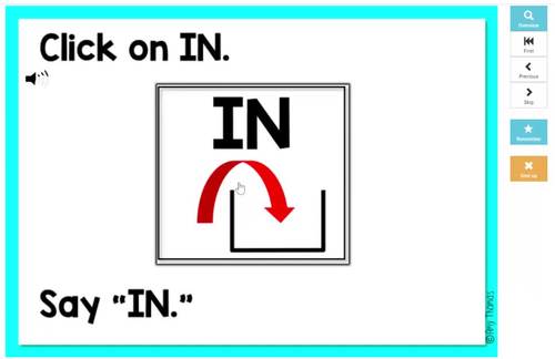 AAC Core Word IN l Interactive Boom Cards™ by Amy Thomas Teaches