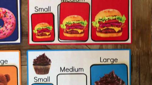 Size Sorting Mats: Small, Medium, and Large by Miss Fuzzy Bee | TPT