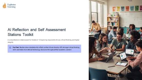 AI Reflection And Self Assessment Stations Rotation: Life Skills Lesson ...