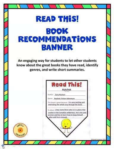 Book Review or Book Report Banner Pennant Read Across America or Anytime