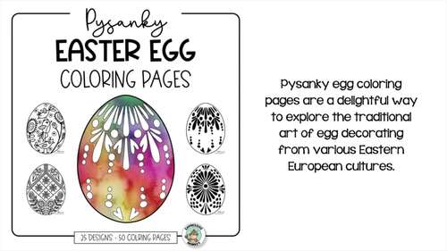 pysanky coloring book