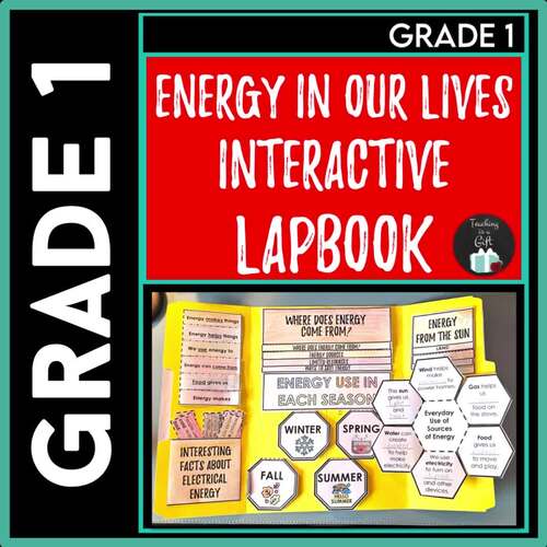 GRADE 1 ENERGY IN OUR LIVES - INTERACTIVE LAPBOOK | TPT