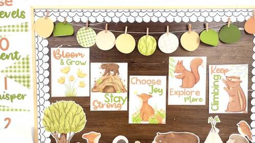 Woodland Friends Room Transformation, Bulletin Board & Classroom Decor