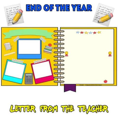 End of the Year: Letter from the Teacher Templates | TpT