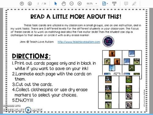 Real Photo Task Cards: Sports by Teach Love Autism | TPT