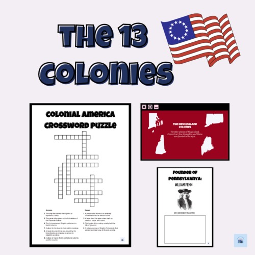 5th Grade | The 13 Colonies | Video Lesson | Crossword Puzzle | Reading ...