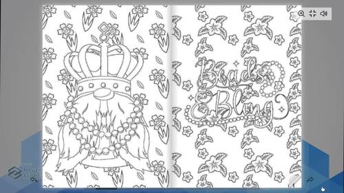 mardi gras coloring book