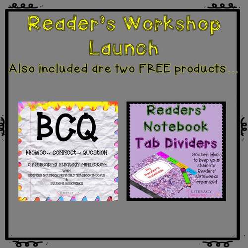 Readers Workshop Launch Mini Bundle of Reading Minilessons & Student ...
