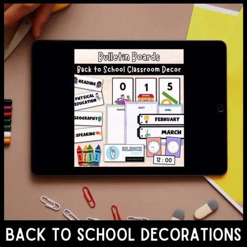 Back to school Bulletin Board Classroom Decor | First Day Week of School