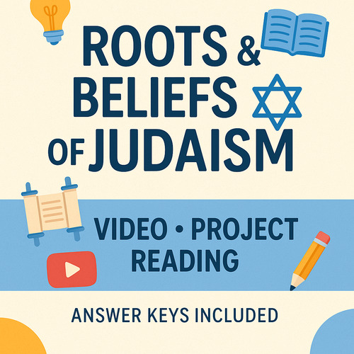 Roots & Beliefs of Judaism — Comprehensive Lesson Bundle (Grades 7–12 ...