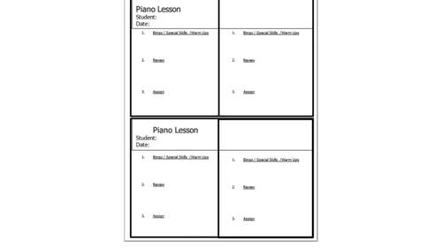 Piano Studio Starter Kit by Beth Smith Studio | TPT